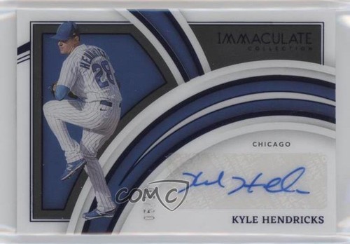 2022 Panini Immaculate Clearly Signatures Blue /10 Kyle Hendricks #CIS ...