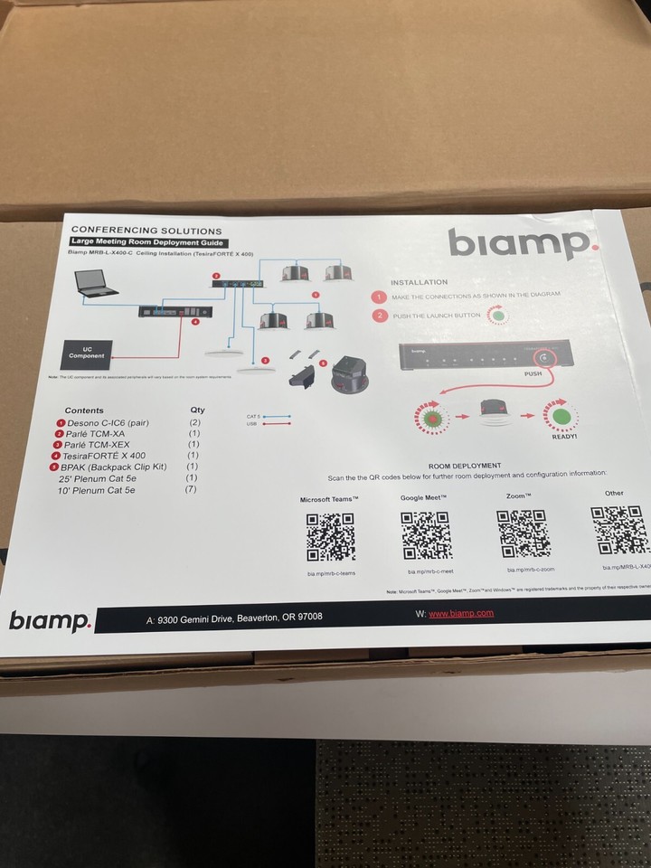 biamp tesira forte x-400 | eBay