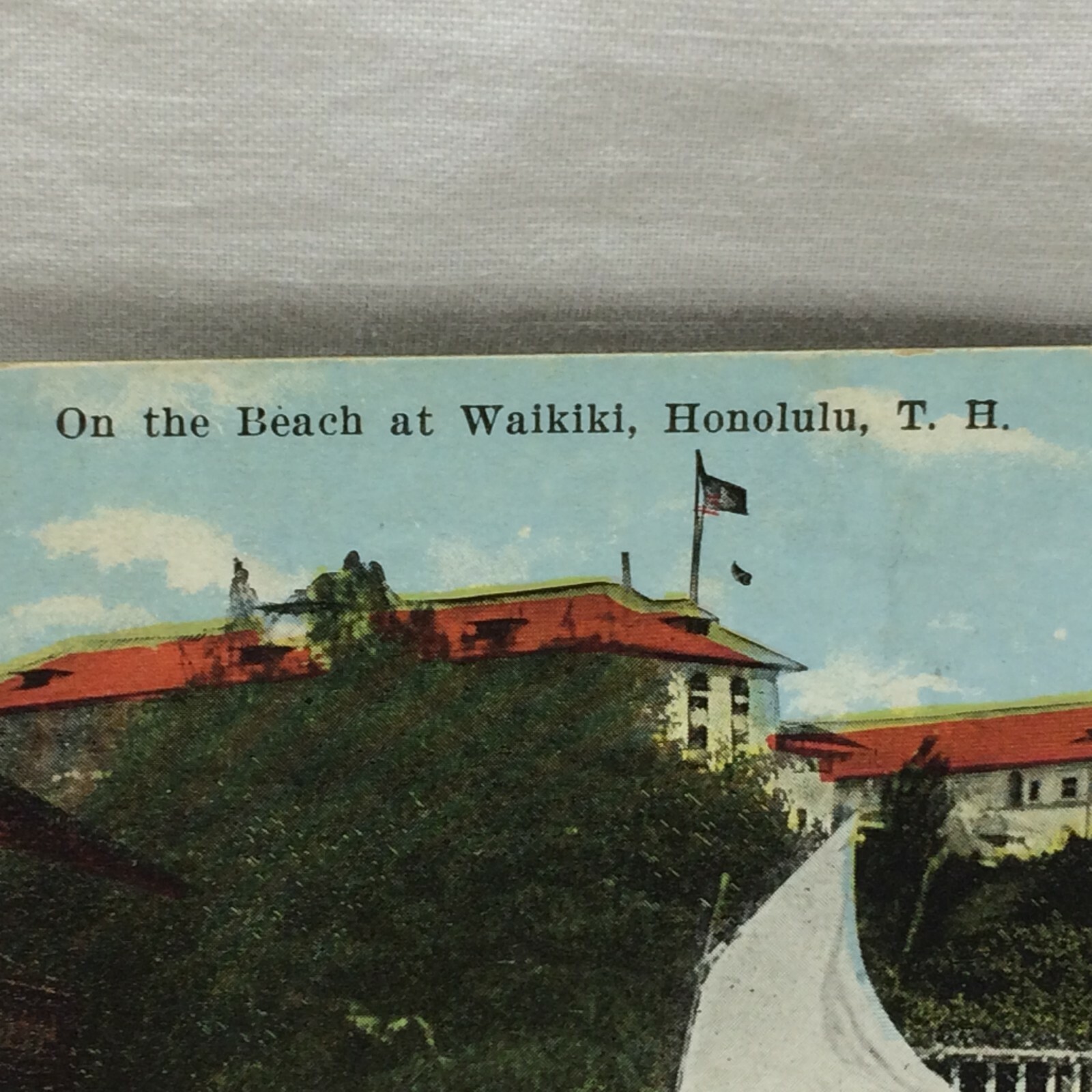 Vintage Postcard Waikiki Beach Honolulu Hawaii Scene Island Curio | eBay
