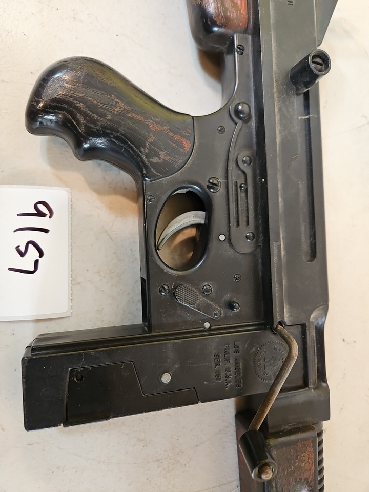 rare vintage Crank Cap Tommy burp Gun Mattel pre-tommy burst dick tracy ...