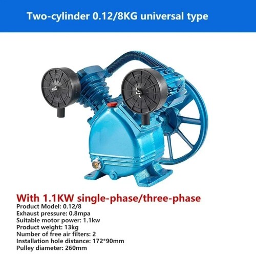 Universal Piston Air Compressor Heads High Pressure Air Compressor Twin ...