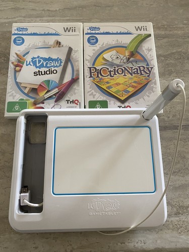 Wii UDraw Tablet - Pictionary & U Draw Studio Nintendo Wii Games ...