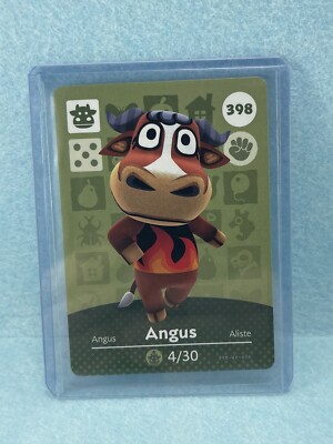 Angus #398 Animal Crossing Amiibo Card NA Series 4 *Mint/Unscanned* | eBay