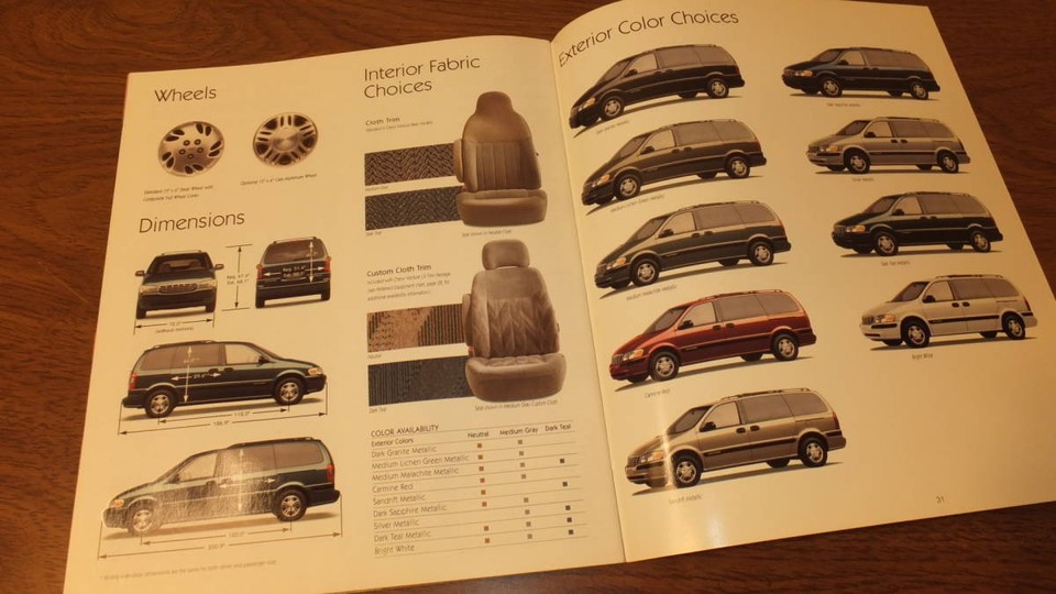 [CHEVY] 1998 Venture Chevrolet Venture American Home Catalog Minivan ...