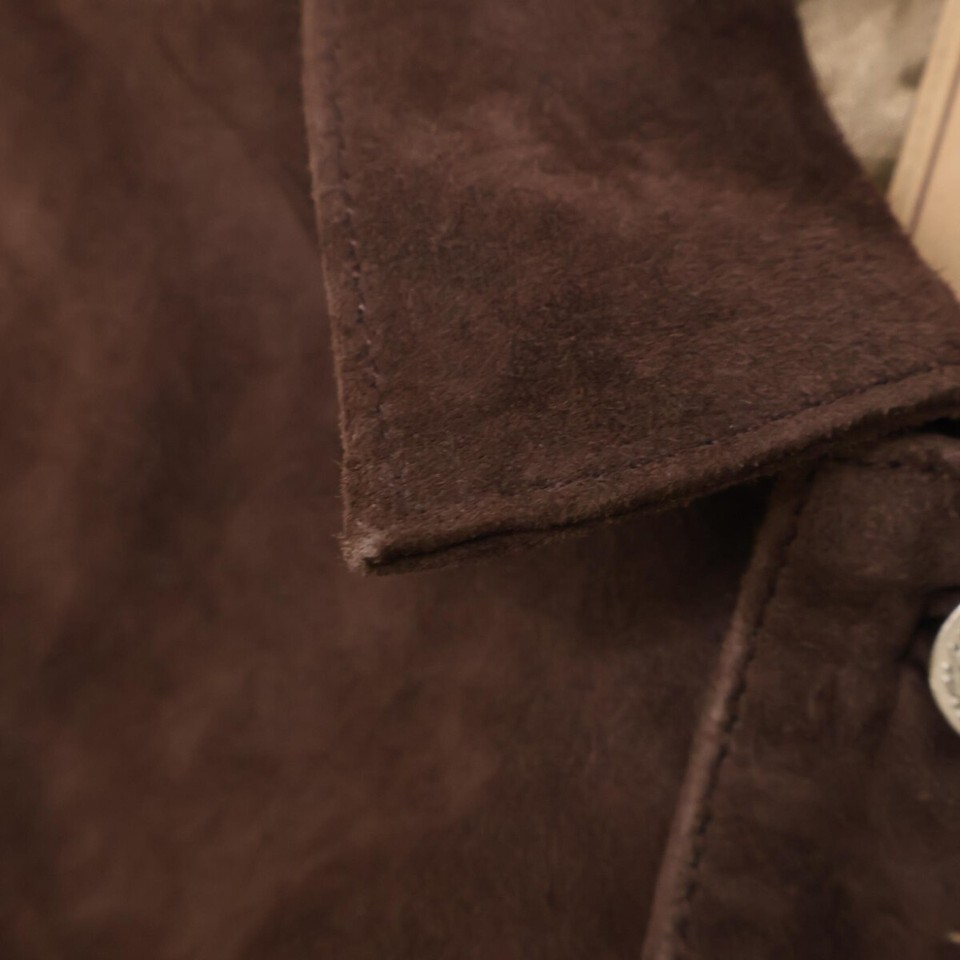 Standard California Goat Suede Cinch Back Leather Jacket Brown Medium ...