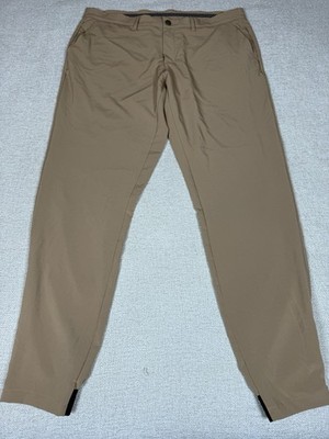 Primo Pants Adult 38 Brown Joggers Performance Tapered Zip Ankle Golf ...