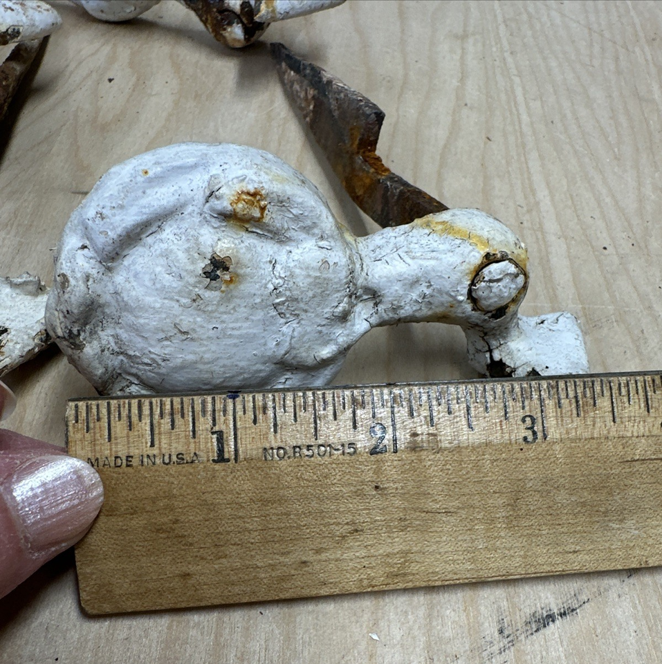 Antique 8 Piece Cast Iron Seashell Motif Shutter Dog Holders Clam Shell ...