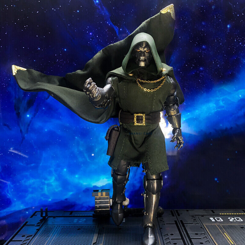 1/12 Custom Green Wired Cape Cloak Set for 6" ML Doctor Doom (No figure ...