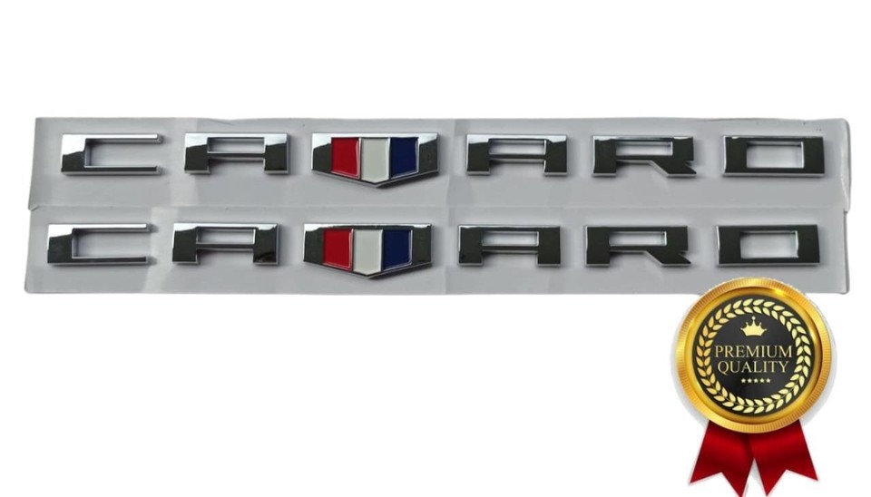 Chevy Camaro Compatible Chrome Fender Emblem Badge Nameplate Right Left ...