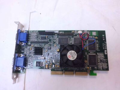 906-04 MATROX 32MB AGP VIDEO CARD WITH DUAL VGA OUTPUTS PORTS G400 16MB ...