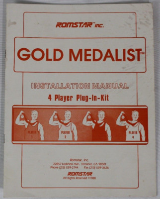 Romstar Gold Medalist Arcade Game Installation Manual | eBay