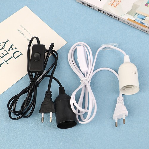 1.8M Power Cord Cable Lamp Bases Plug With Switch Wire For LED E27 ...