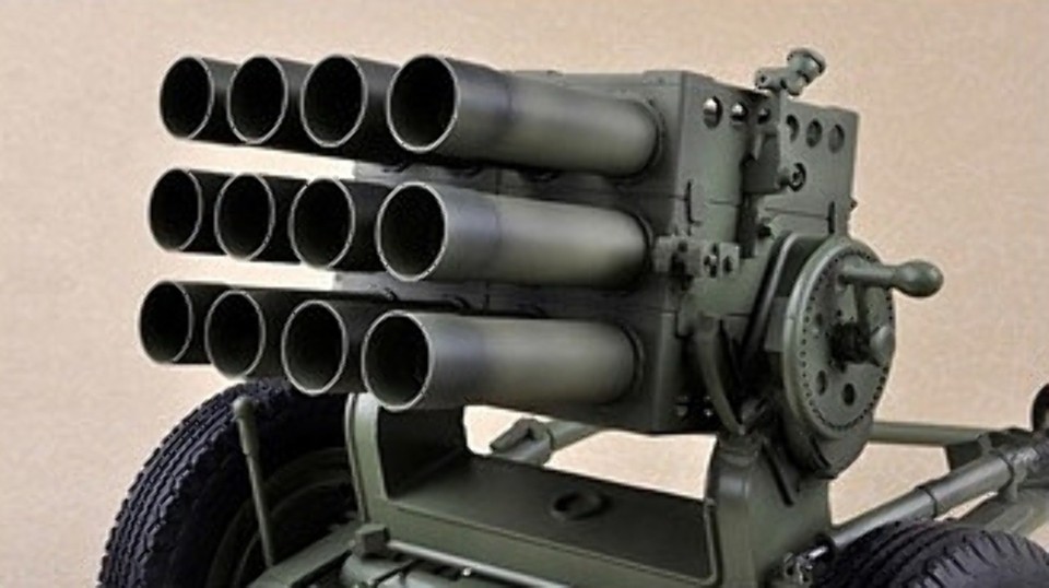 Merit Model 68608 TYPE 63 107mm ROCKET LAUNCHER Plastic Model Kit 1:6 ...