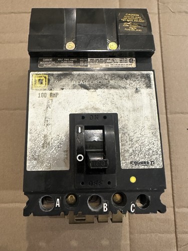 Square D 100 Amp I-Line Circuit Breaker, 3-Pole FA34100 | eBay