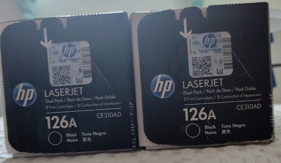 🔥 2 NEW GENUINE HP 126A LASERJET INK CARTRIDGE Black Printer | eBay