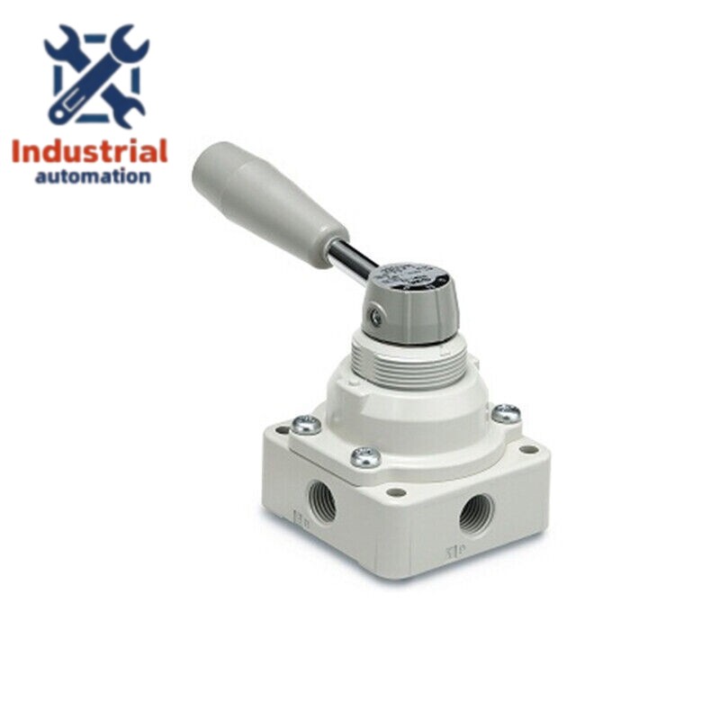 VH200-02 Hand Lever Pneumatic Valve 3 Way 3 Position Center Closed 1/4 ...