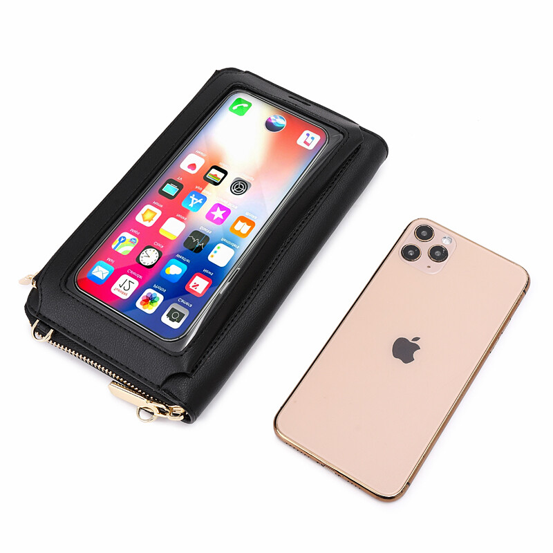 Women Touch Screen Purse Small Crossbody Phone Bag RFID Blocking ...
