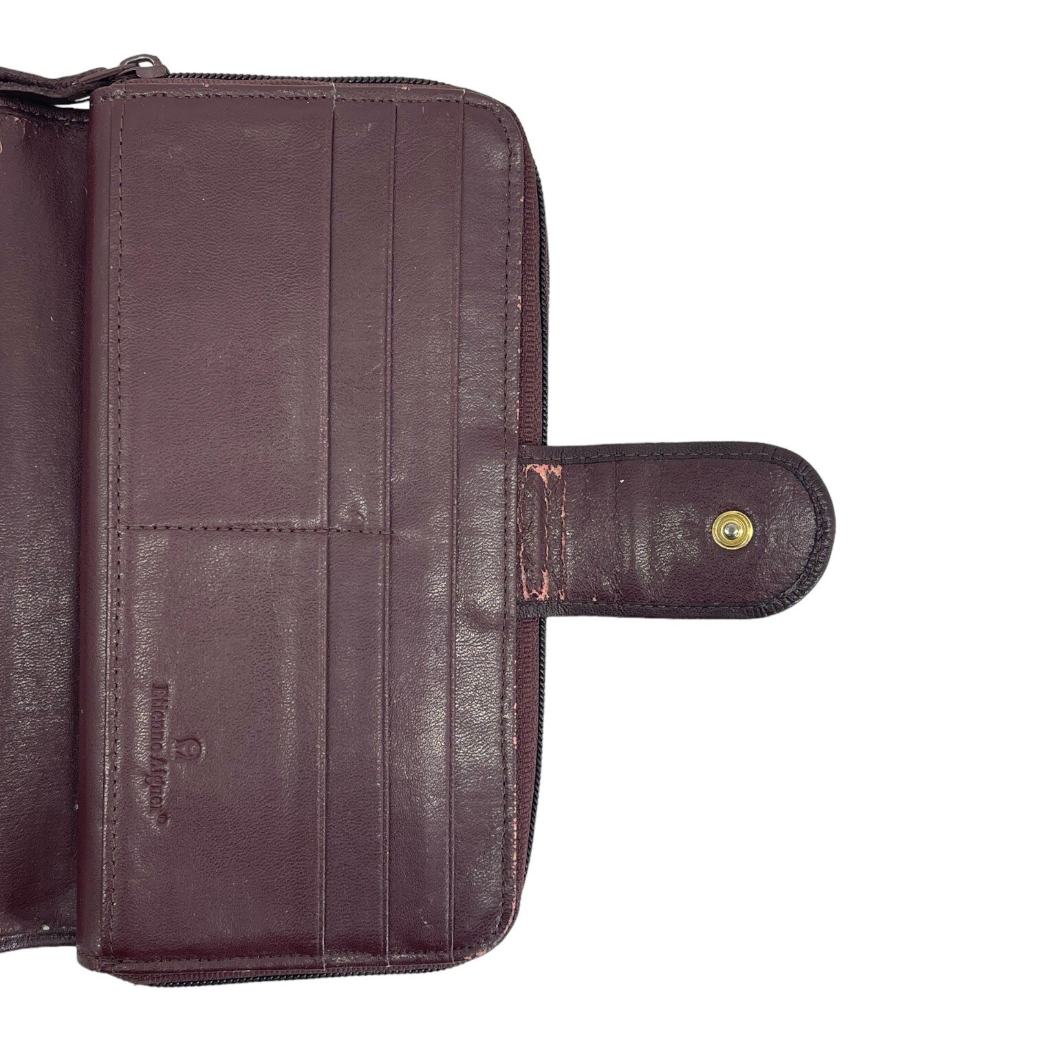 Vintage 80s 90s ETIENNE AIGNER Large Leather Full Sized Wallet ...