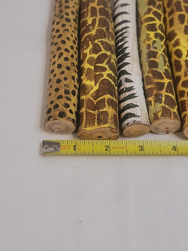 Xonex Wooden Thick Colored Pencils Art Animal Print Design Kids Drawing ...