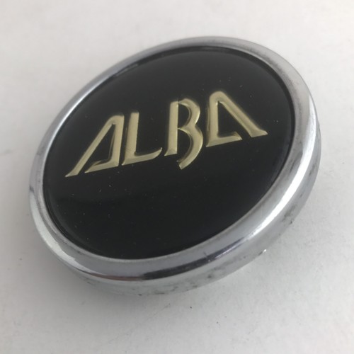 (1) ALBA WHEEL CHROME / BLACK CENTER CAP HUBCAP 2"1/4 | eBay