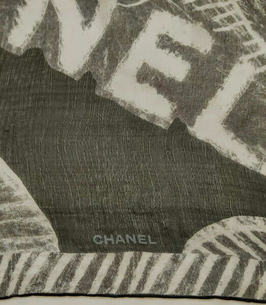 ️CHANEL Mesh Silk Scarf Handkerchief Camellia,CC,ONLY ONE IN EBAY! | eBay