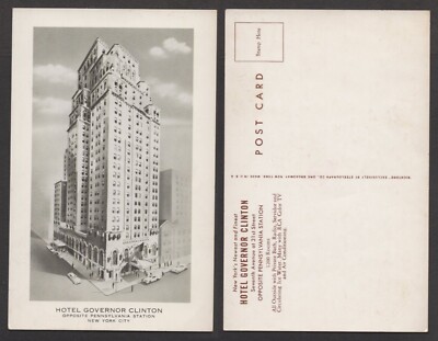 Old New York City Postcard – Hotel Governor Clinton | eBay