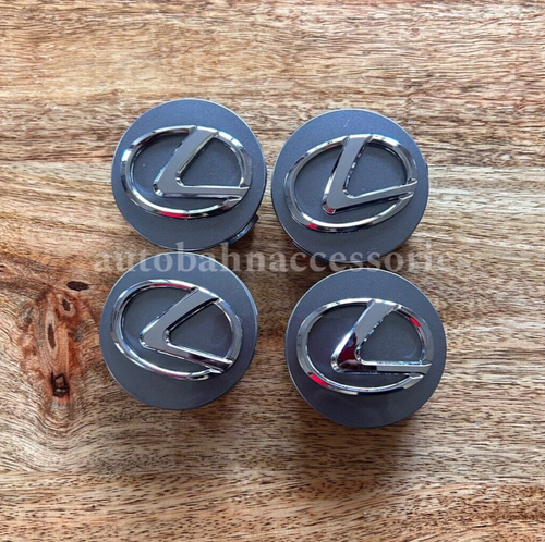 LEXUS Set Of 4 Gray-Chrome Wheel Center Caps 62MM - Satisfaction ...