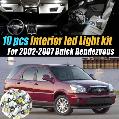 10Pc Super White Car Interior LED Light Bulb Kit for 2002-2007 Buick ...