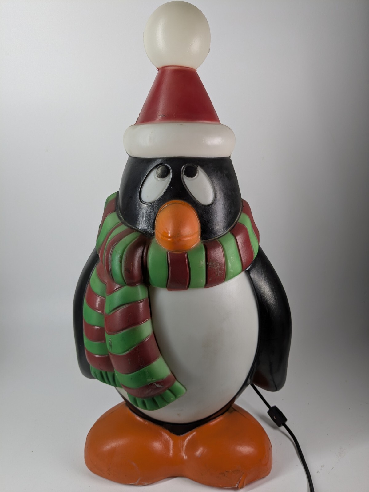 Vintage Blow Mold 28" Chilly Willy 90's Large Penguin Christmas ...