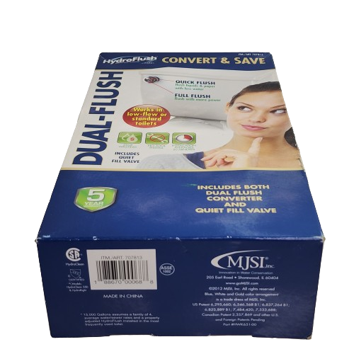 HYDROFLUSH 707813 DUAL FLUSH CONVERTER TOILET BATHROOM | eBay
