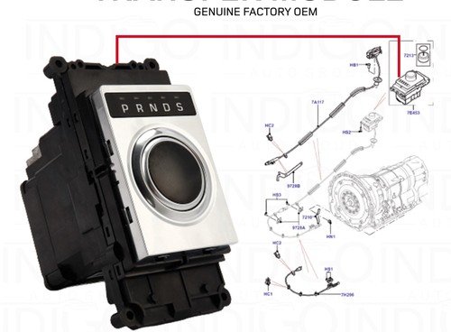 LAND ROVER GEAR SELECTOR SHIFT TRANSFER MODULE RANGE 2016 LR072305 OEM ...