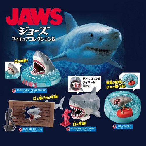 New 4 Pcs/Set TAKARA TOMY A.R.T.S JAWS 3 Movie Figure Capsule Toys Gift ...