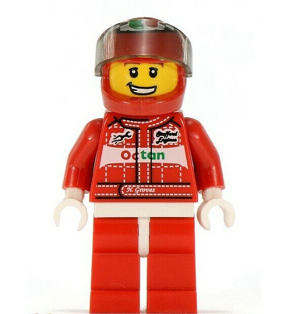 Lego RACE CAR DRIVER Octan Red 8803 Minifigures Series 3 | eBay