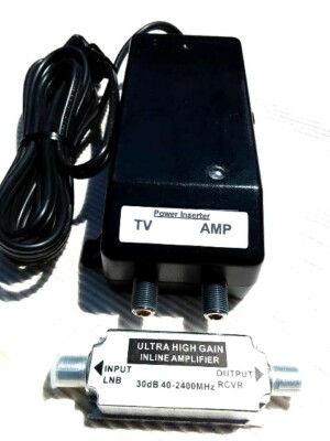 30dB PRO HIGH GAIN DIGITAL TV ANTENNA AMPLIFIER HD SIGNAL BOOSTER POWER ...