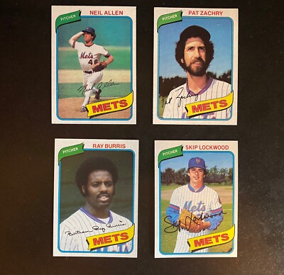 1980 Topps Baseball Mets Pitchers-4 Card Lot | eBay