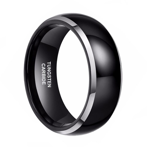 Tungsten Carbide Ring For Women 6MM Polished Promise Christmas Jewelry ...