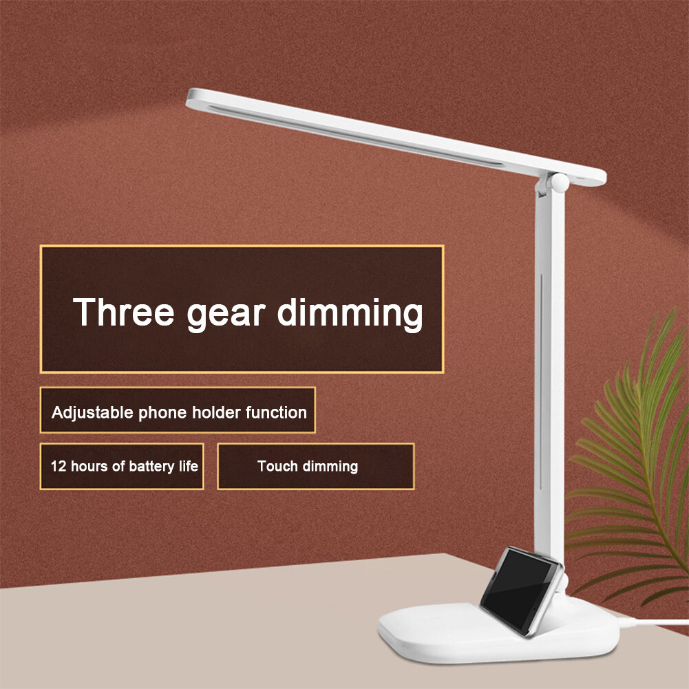 Table Eye Caring USB Rechargeable For Study Touch Control LED Desk Lamp ...