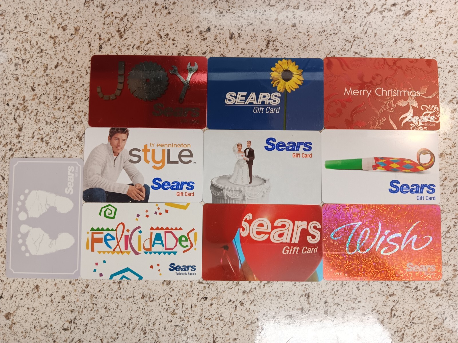 Lot of 10 Sears Gift Cards, Collectables, Expired, No Value. | eBay