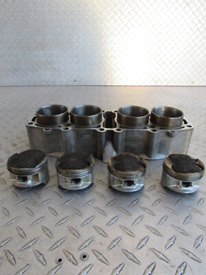1992 92 KAWASAKI ZX600D ZX 600 ZX6 NINJA ENGINE CYLINDER JUGS & PISTONS ...