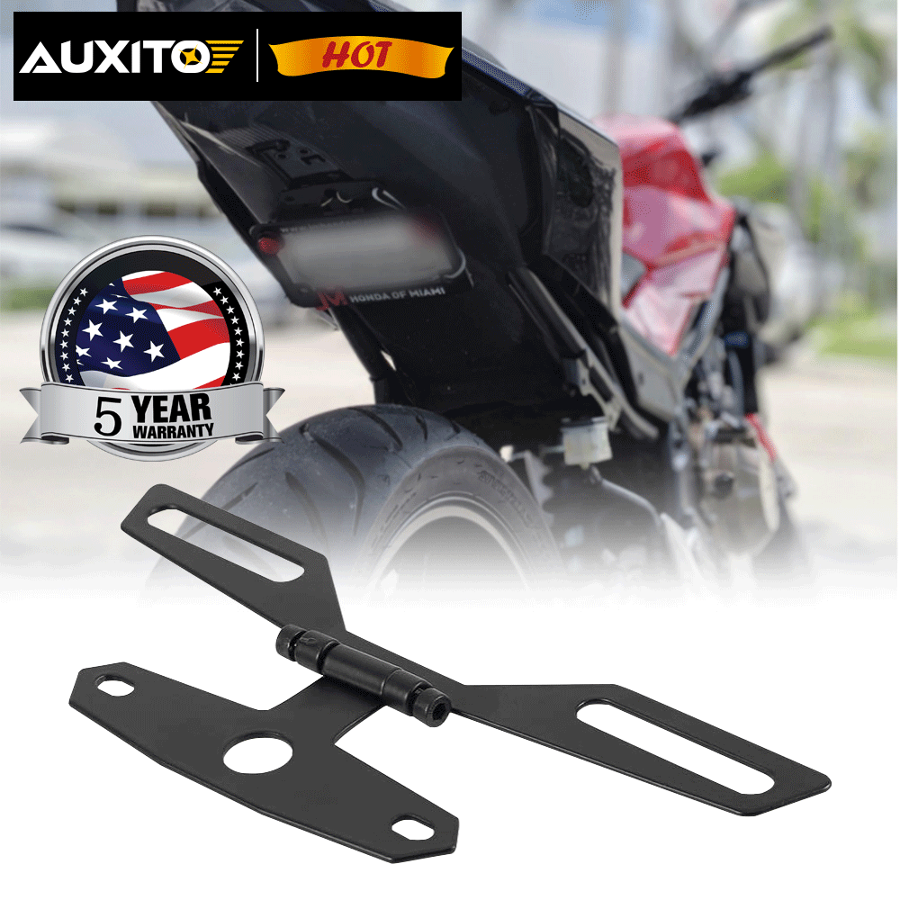 Motorcycle License-Plate Holder Tail Rear Light Bracket Mount | eBay