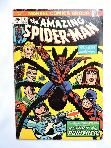 THE AMAZING SPIDER-MAN Comic Book 135 Marvel - Shoot Out-In Central ...