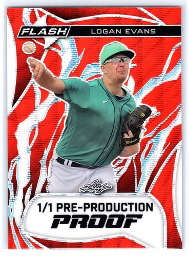 2024 Leaf Metal Proof Baseball #1/1 Logan Evans | eBay