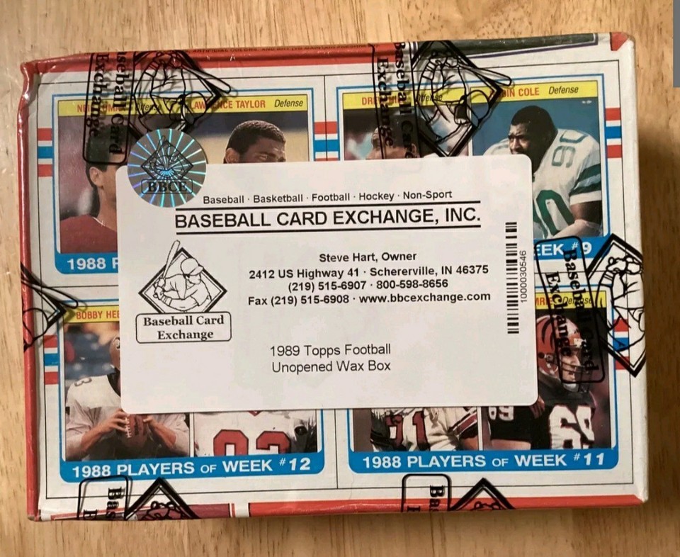 1989 Topps Football Wax Box BBCE Sealed | eBay