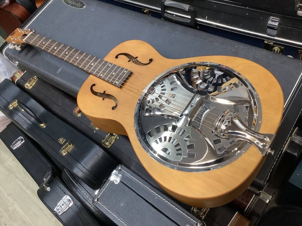 Dobro Resonator Guitar Aluminum Cone Blues Slide Acoustic Vintage Sound ...