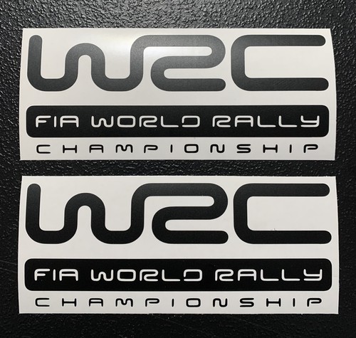NEW BLACK/WHITE WRC FIA World Rally Championship vinyl Decal Sticker ...