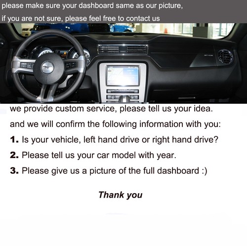 Custom Alcantara Car Dashboard Cover Wrap for Ford Mustang 2014 | eBay