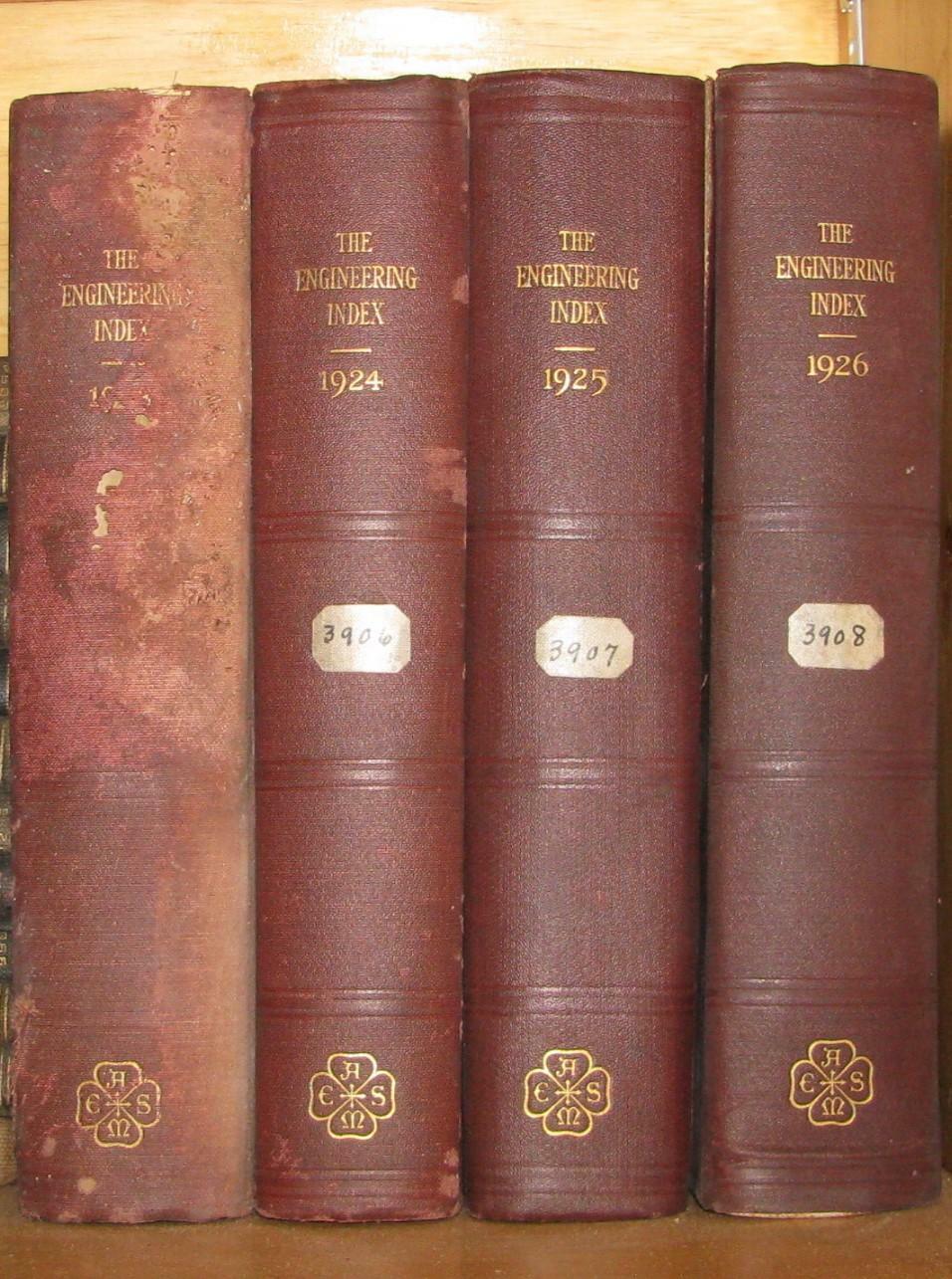 The Engineering Index. 1923-1926 | eBay