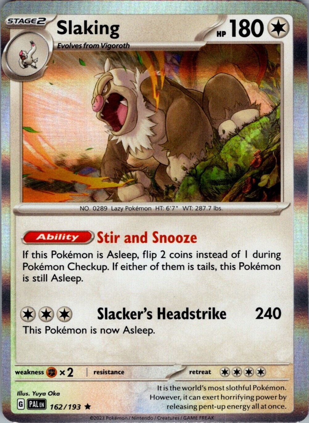 Slaking Evolution Chart