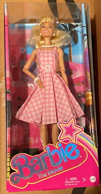 BOX DAMAGE Barbie Movie Doll Pink Gingham Dress Perfect Day Doll | eBay