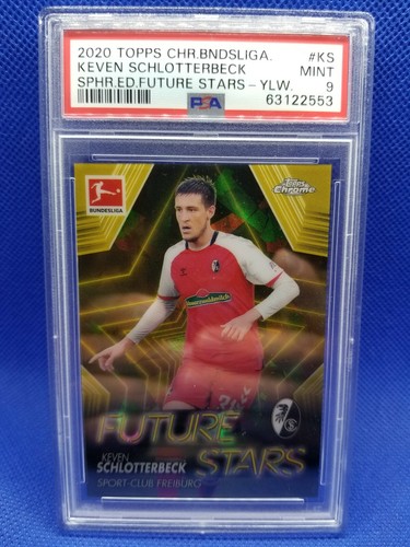 2020 Topps Chrome Sapphire KEVEN SCHLOTTERBECK PSA 9 YELLOW #/99 card ...